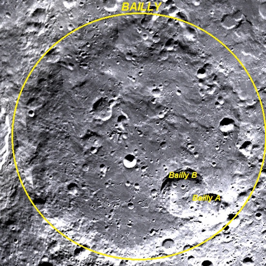 BAILLY - a maior cratera do hemisfério visível da Lua. | Vaz Tolentino ...